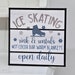 Miniature Ice Skating Rink Sign, Hot Cocoa Bar Plaque, 1:12 Scale or 1/ ...