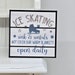 Miniature Ice Skating Rink Sign, Hot Cocoa Bar Plaque, 1:12 Scale or 1/ ...