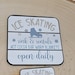 Miniature Ice Skating Rink Sign Hot Cocoa Bar Plaque 1:12 - Etsy