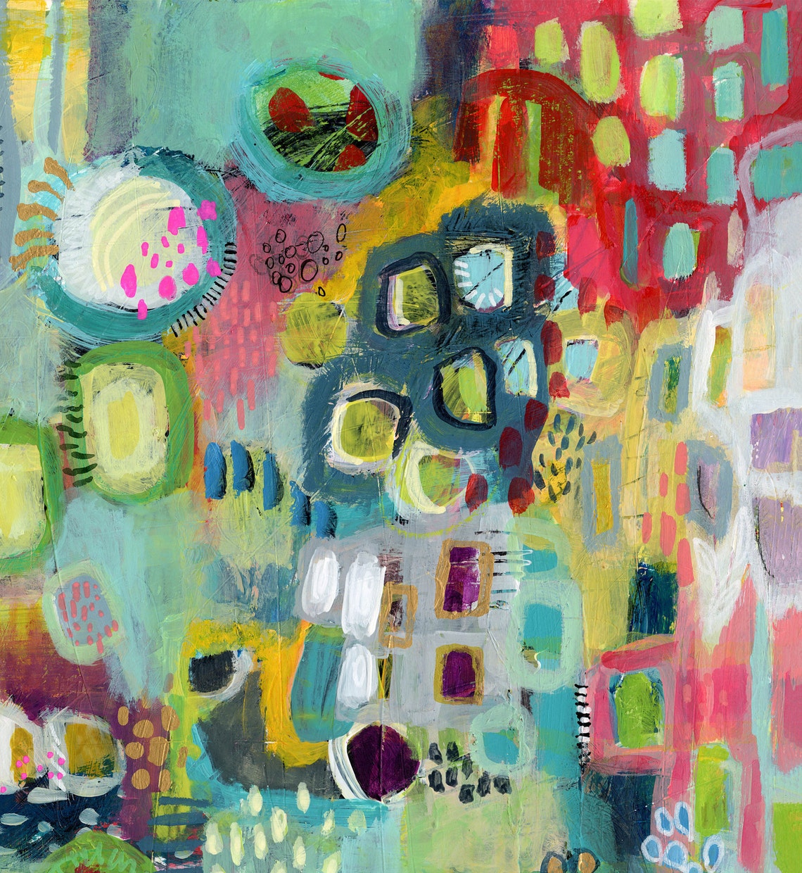 Unity in Bloom Abstract Print - Etsy