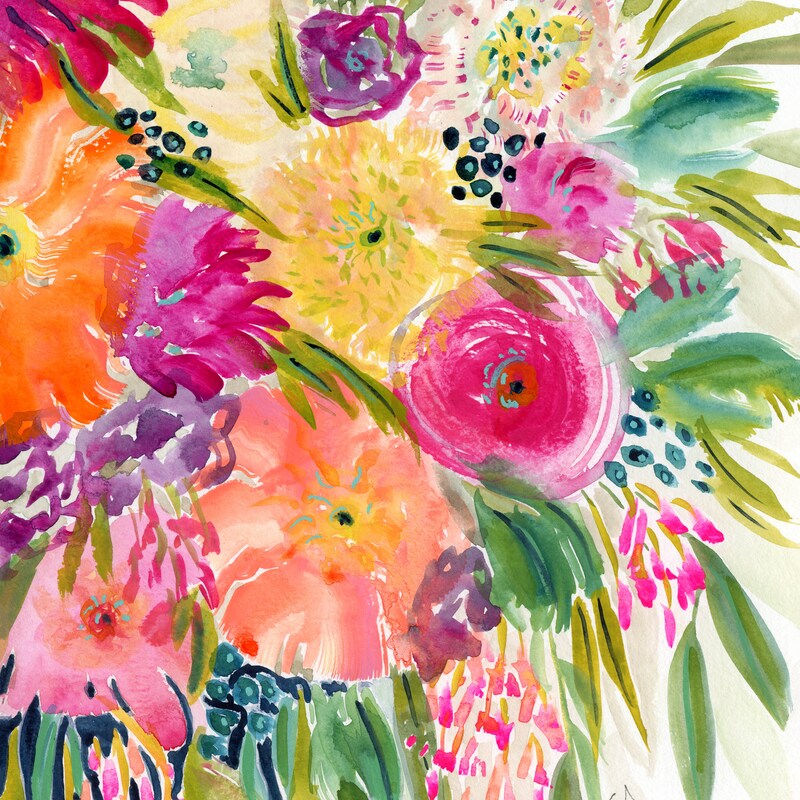 Floral Artwork - Etsy