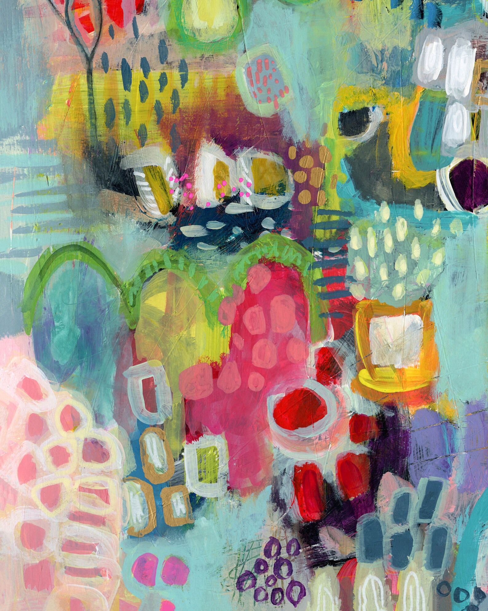 Unity in Bloom Abstract Print - Etsy