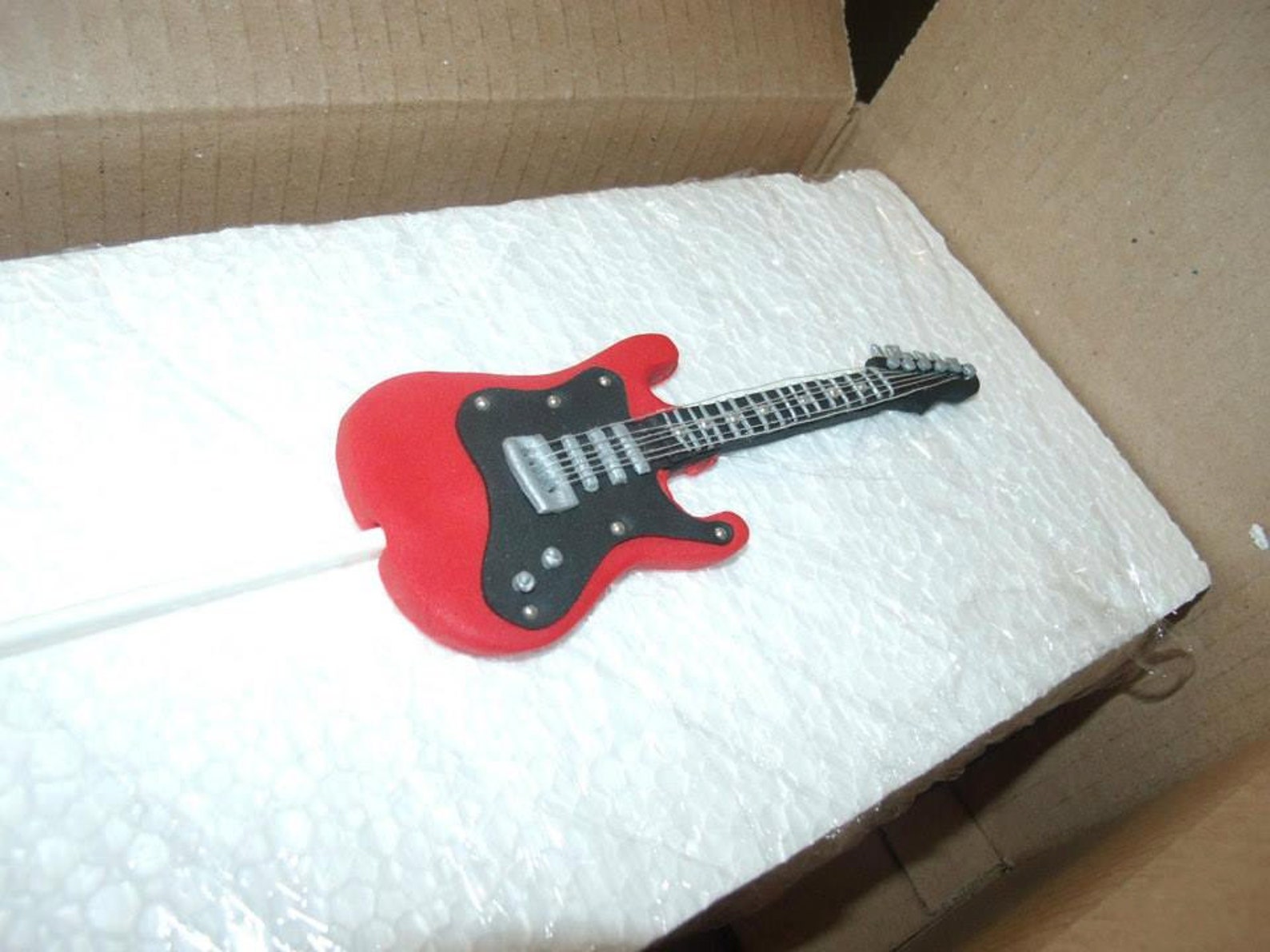 Fondant Guitar Cake Topper Custom Color of Choice - Etsy
