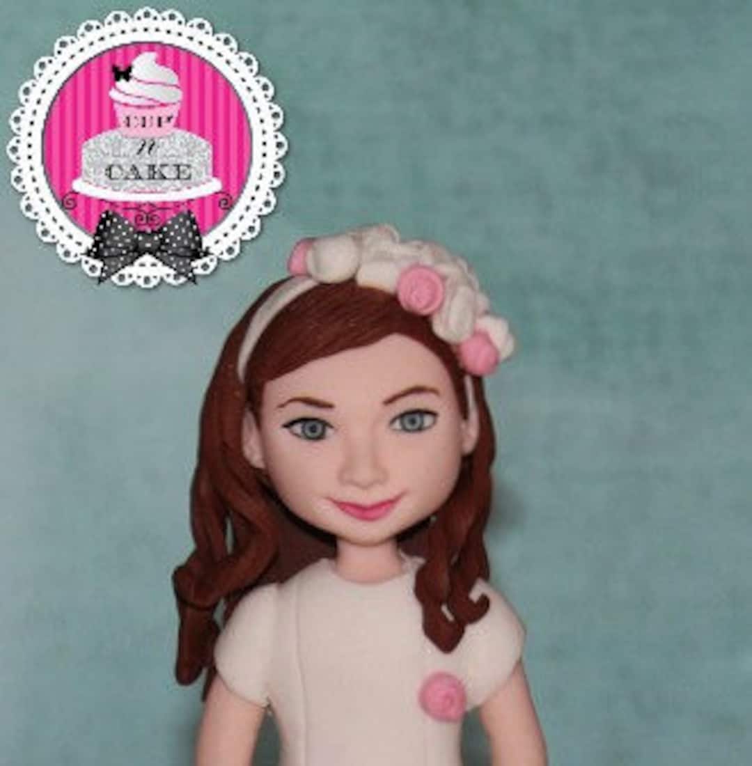 Custom Girl Fondant Cake Topper - Etsy
