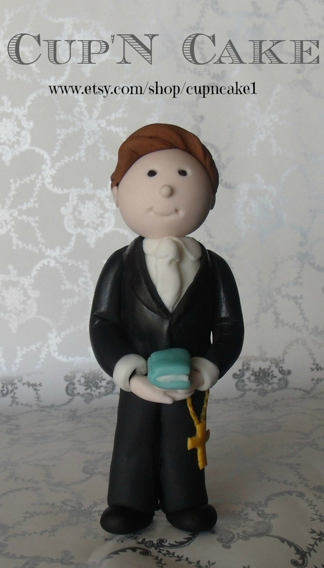 Communion Boy Fondant Cake Topper - Etsy