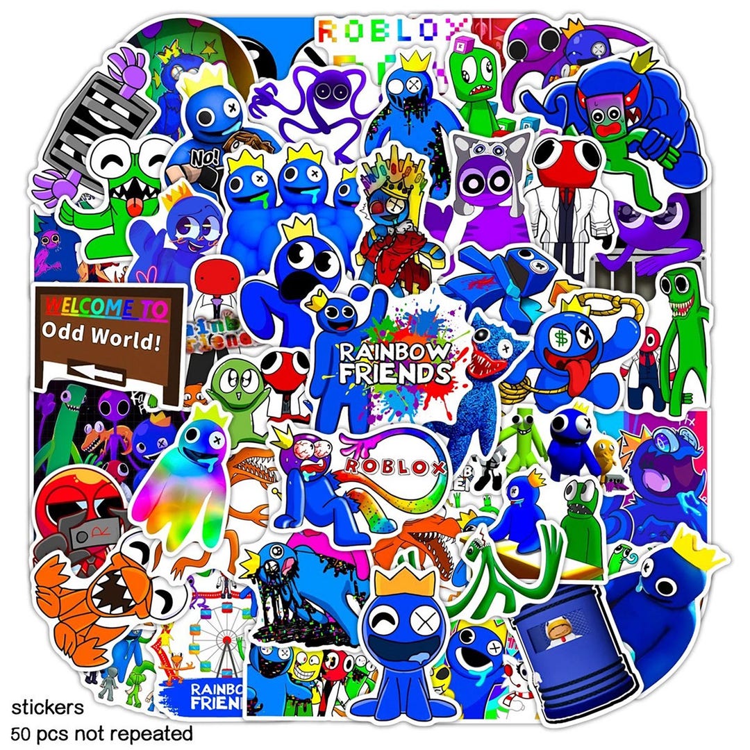 Roblox Rainbow Friends Stickers, Gift for Children Teens Adults ...