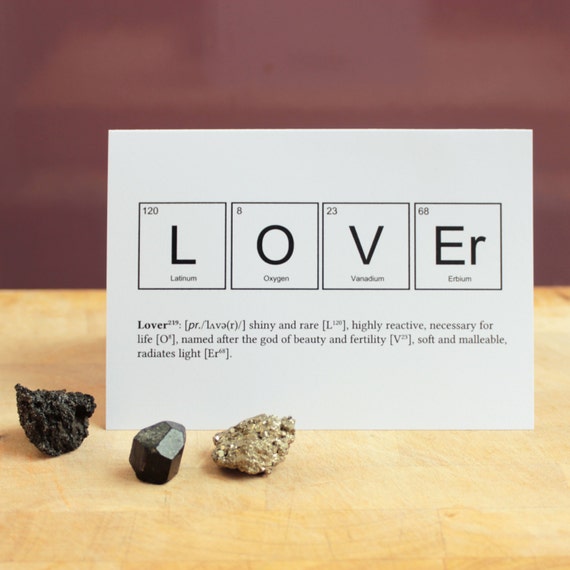 Periodic Table Love Quotes