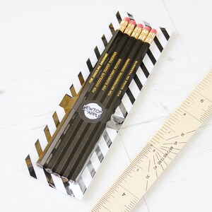 Back to School SCIENCE PENCILS BLACK Set Scientific Purposes Stationery ...