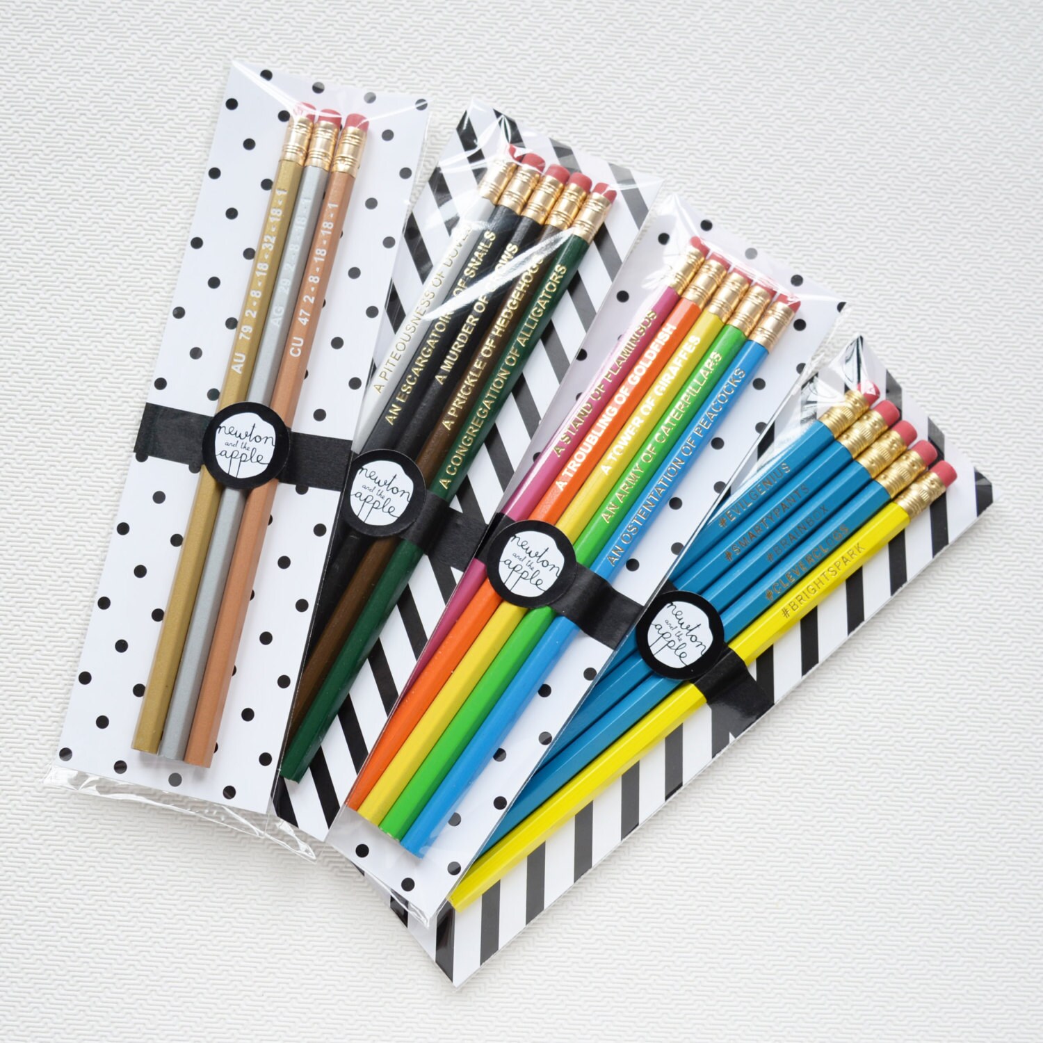 GREEN GRAMMAR PENCILS Back to School English Teacher Gift Graduation ...