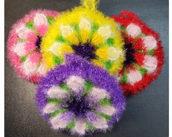 3-pc Set / Dish Scrubbies, Eco-friendly Fruit Scrubber, Scrubby ...