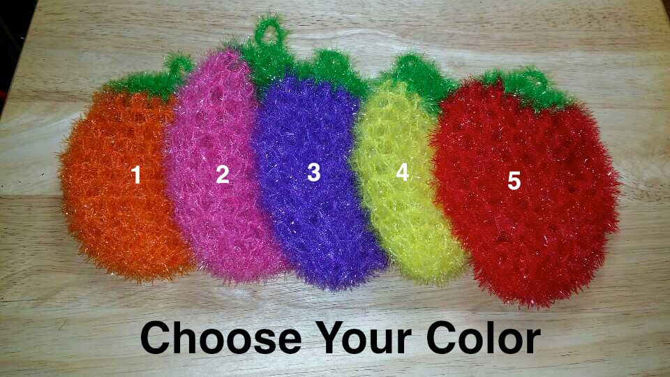 2-pc Set / Dish Scrubbies, Eco-friendly Fruit Scrubber, Scrubby ...