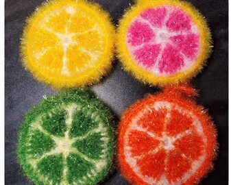 3-pc Set / Dish Scrubbies, Eco-friendly Fruit Scrubber, Scrubby ...
