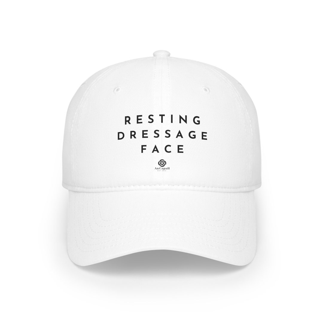 Resting Dressage Face - Low Profile Baseball Cap for Horse Lovers and ...