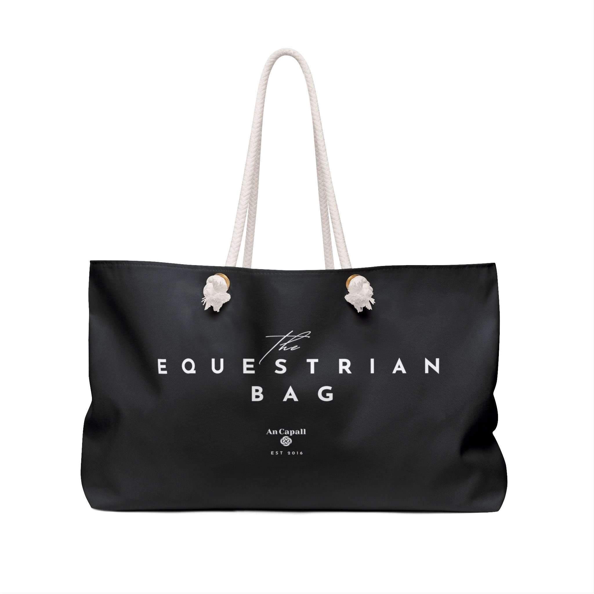 The Original Equestrian Bag - Black - Weekender Bag, Horse Show Bag and ...