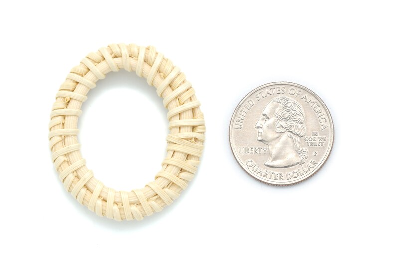 Rattan Oval Ring Pendant V1-G1 1 Pcs Approx. 35x45mm - Etsy
