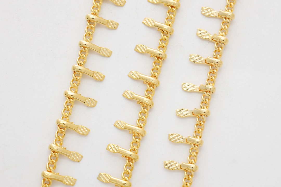 Lace Chain[l], Nickel Free, CJ26-02, 1m, Chain 2.3x1.3mm, Lace 7.5x1 ...