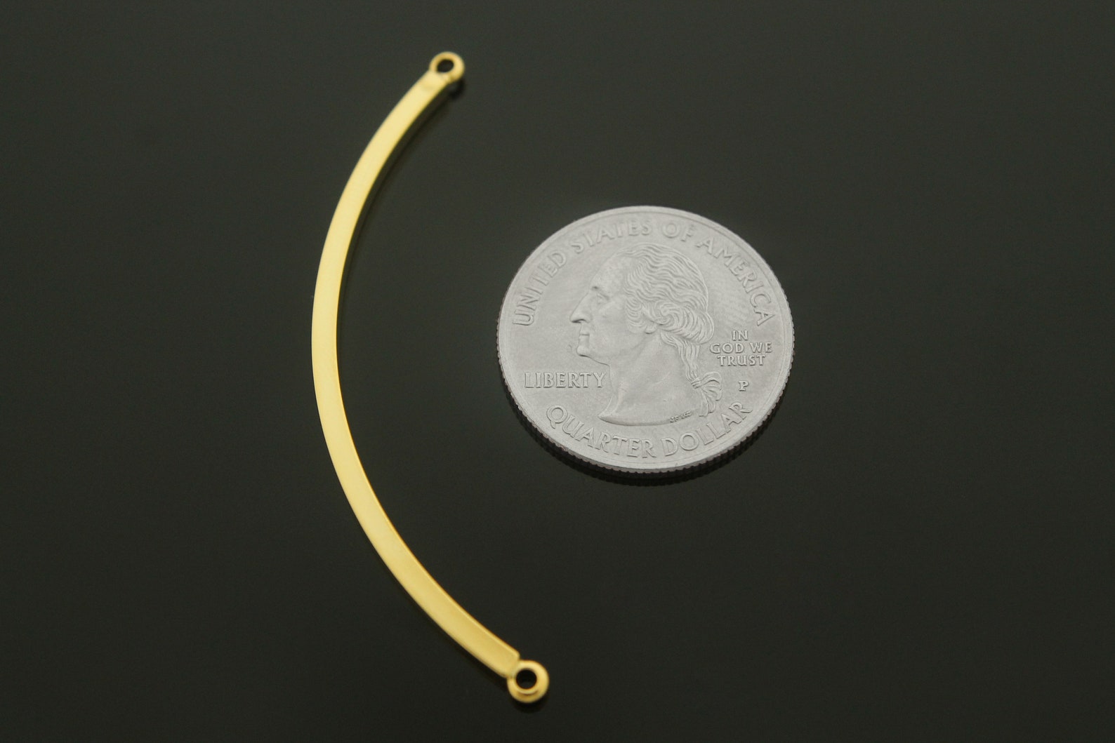 Curved Stick Connector, Nickel Free, Y6-P5, 1 Piece, 60x17mm, 2mm Thick ...