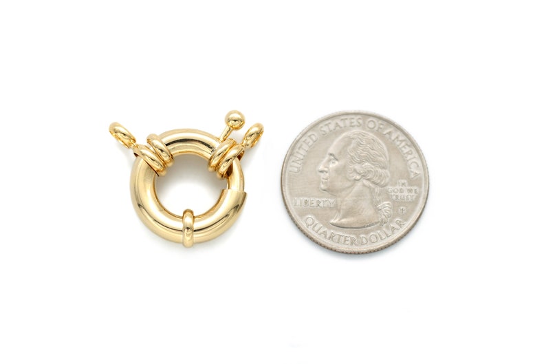 19mm Nautical Clasp S84-G9 2 Pcs 16K Gold Plated Brass - Etsy