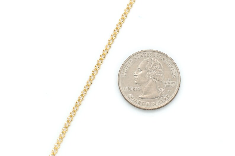 Bigger Flat Chain CJ35-01 1 Meter Nickel Free 16K Gold - Etsy