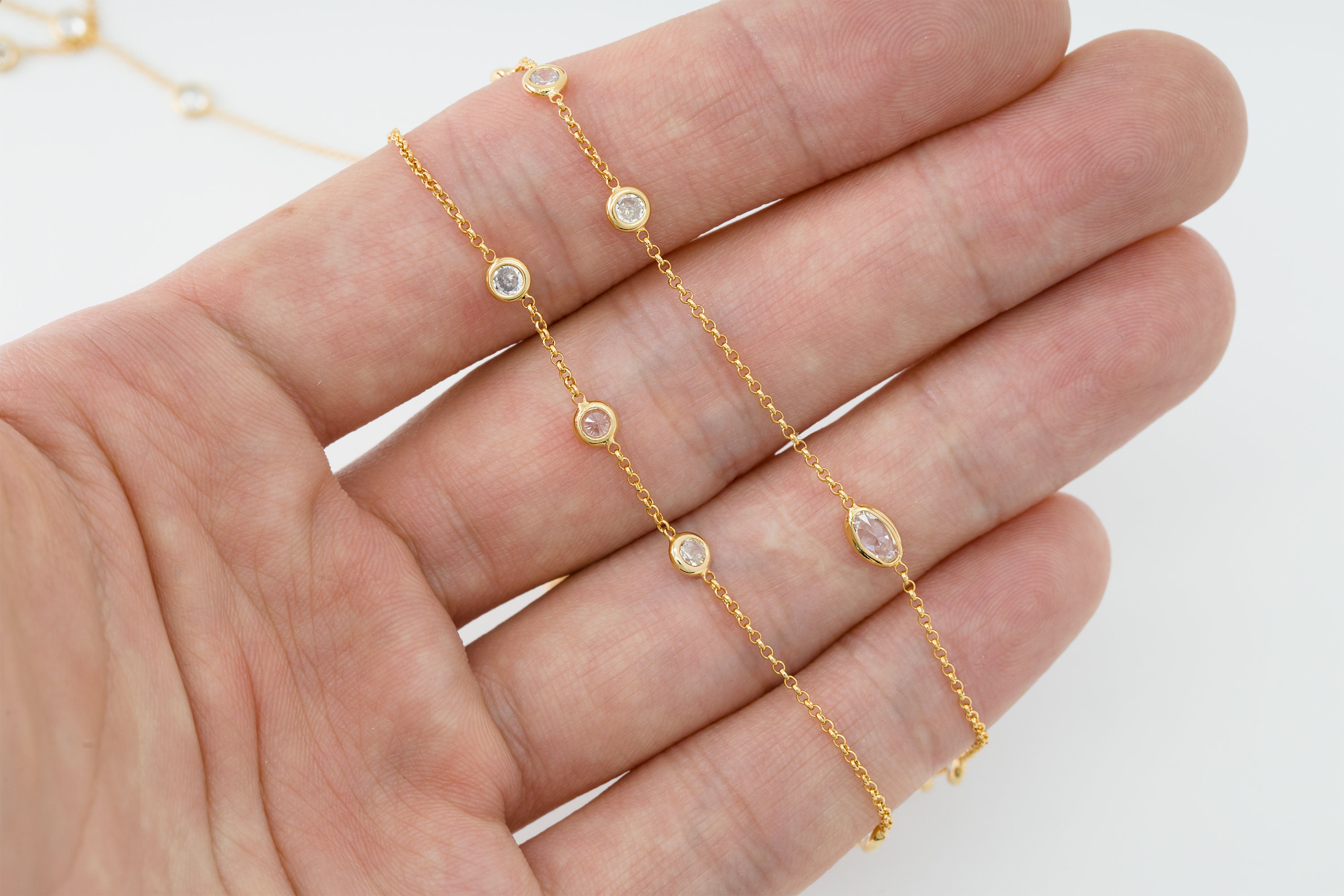 Cubic Beaded Chain CJ50-10 1 Meter 16k Gold Plated Brass - Etsy