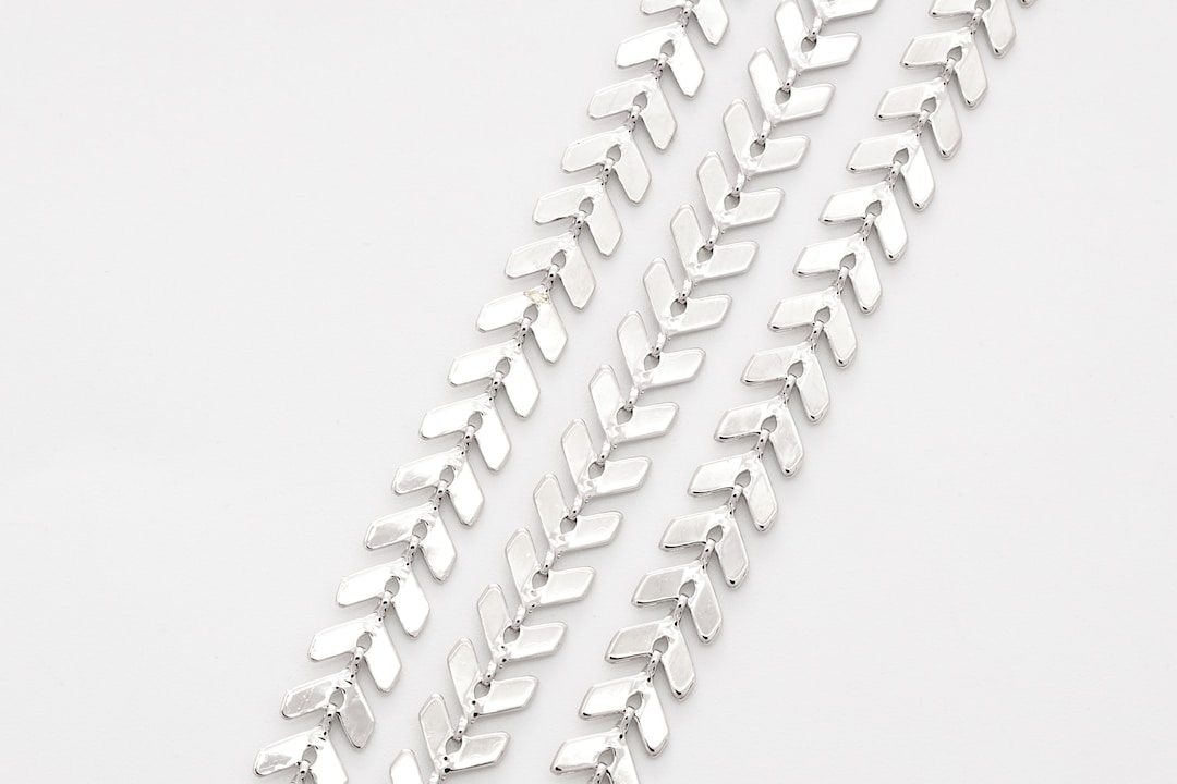 Nickel Free, Fishbone Chain, CJ03-12R, 1 Meter, Handmade Chain, 5x6mm ...