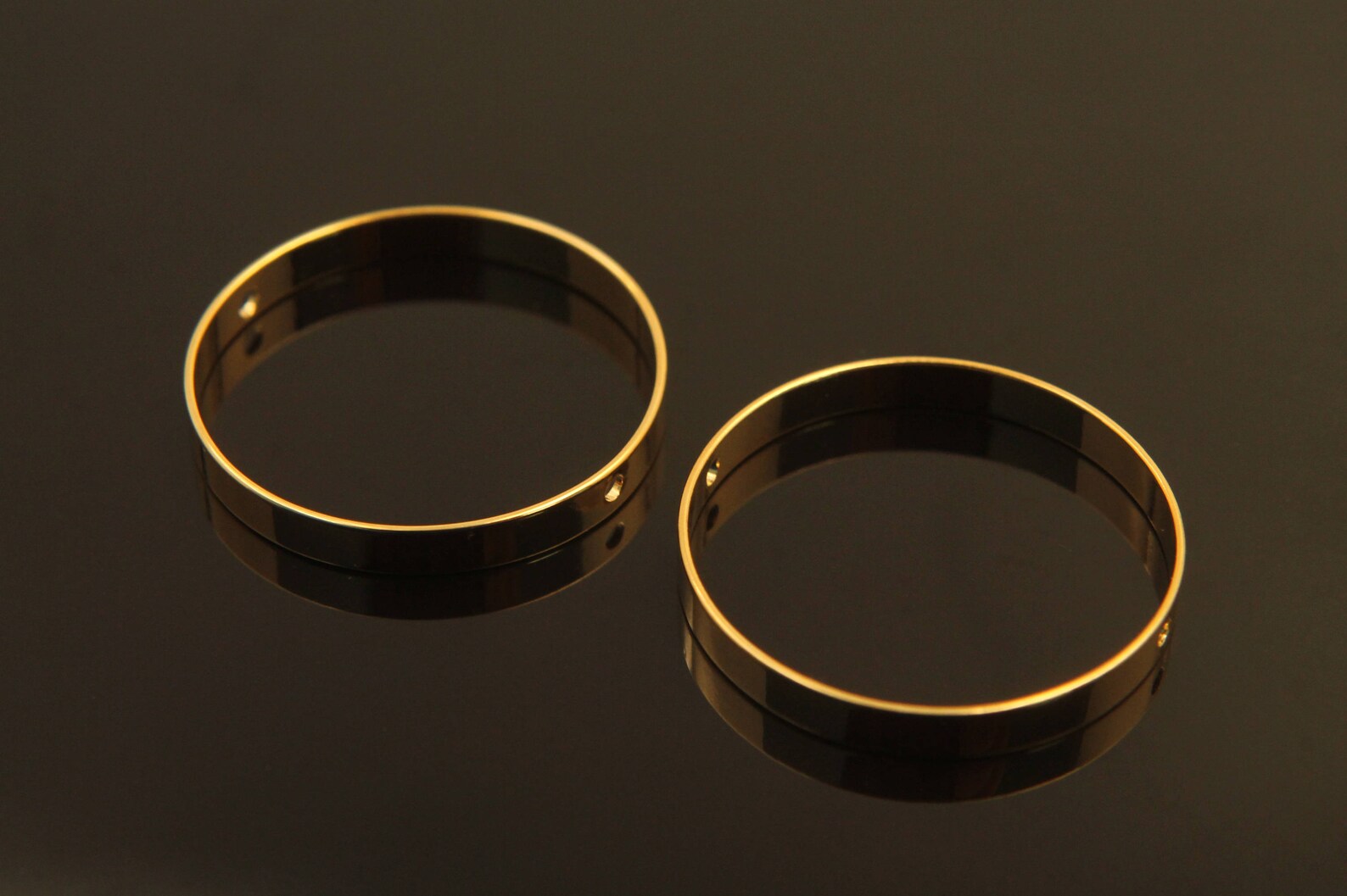 Ring Charm W/ 0.8mm Thru Hole, Nickel Free, G11-G3, 10 Pcs, 20x0.5x2 ...