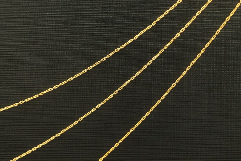 Thinnest Ever Dainty Chain Nickel free CJ22-08 1m 16K | Etsy