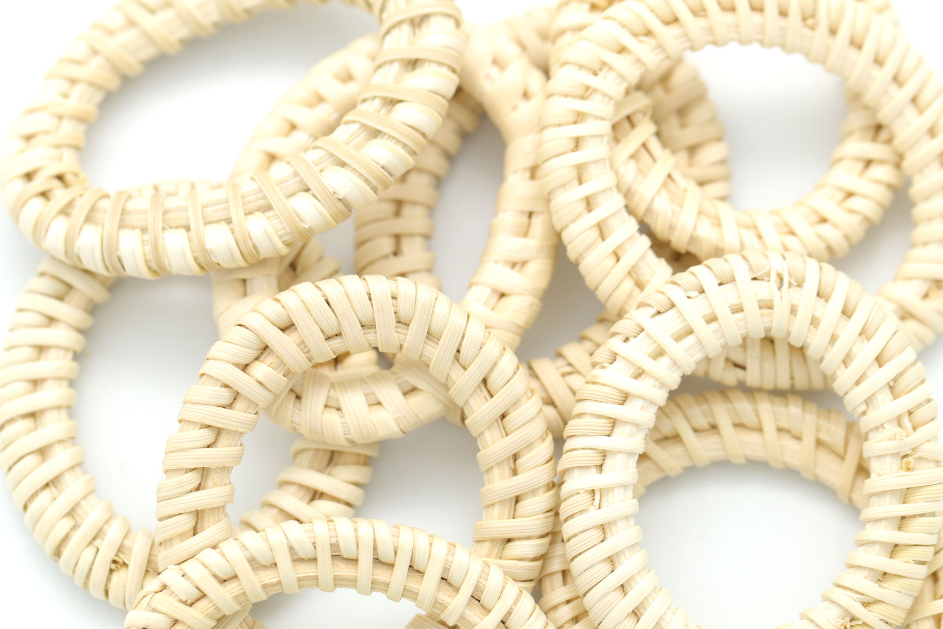 Rattan Oval Ring Pendant V1-G1 1 Pcs Approx. 35x45mm | Etsy