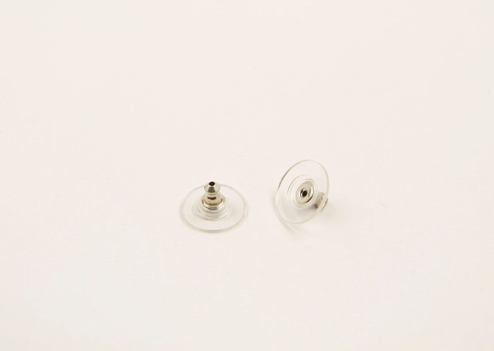 EBS01-01, 100 Pcs (50 Pairs), Ear Post Stopper W/ Plastic Pad, 11 X 7 ...