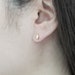 Rhombus Ear Stud W/ Open Link Nickel Free N26-P4 2 Pcs - Etsy