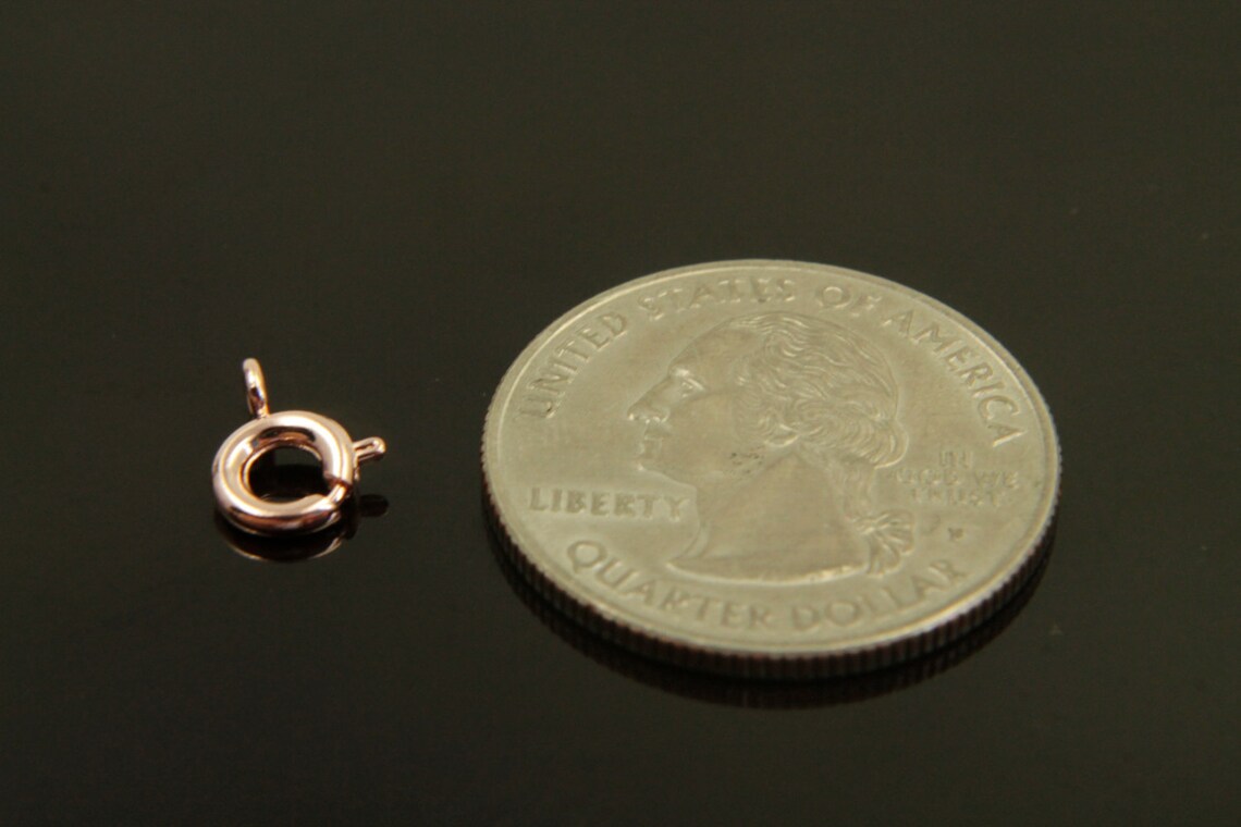 6mm Spring Clasp S84-P4 50 Pcs 6mm Diameter Spring Ring - Etsy