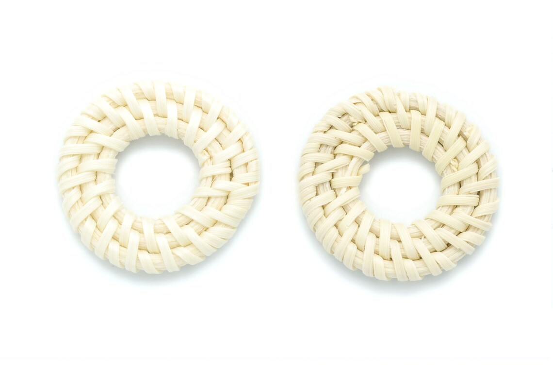 Rattan Ring Pendant V1-G5 1 Pcs Irregular Size 27-33mm | Etsy