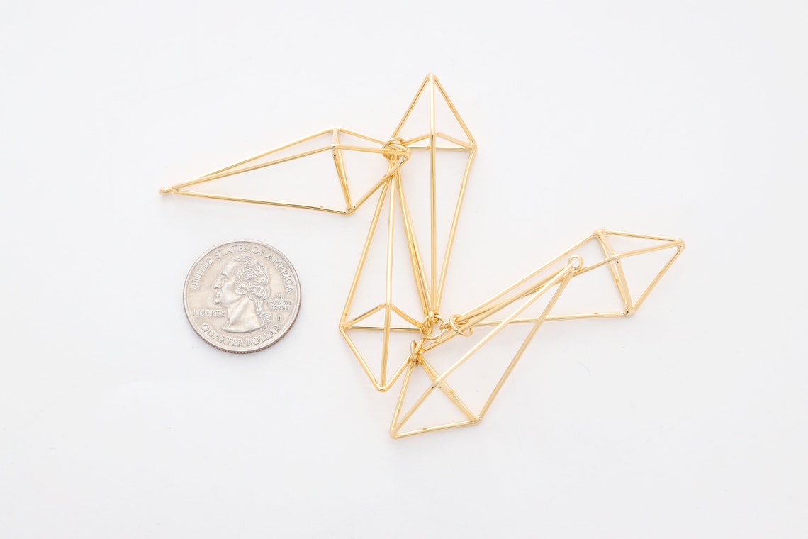 Mass polygon pendant S53-P3 Nickel free 1 piece 5 polygon | Etsy