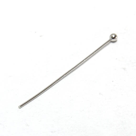 Ball Pin Ball Head Pin 0.5x32mm Original Rhodium Plated - Etsy Sweden