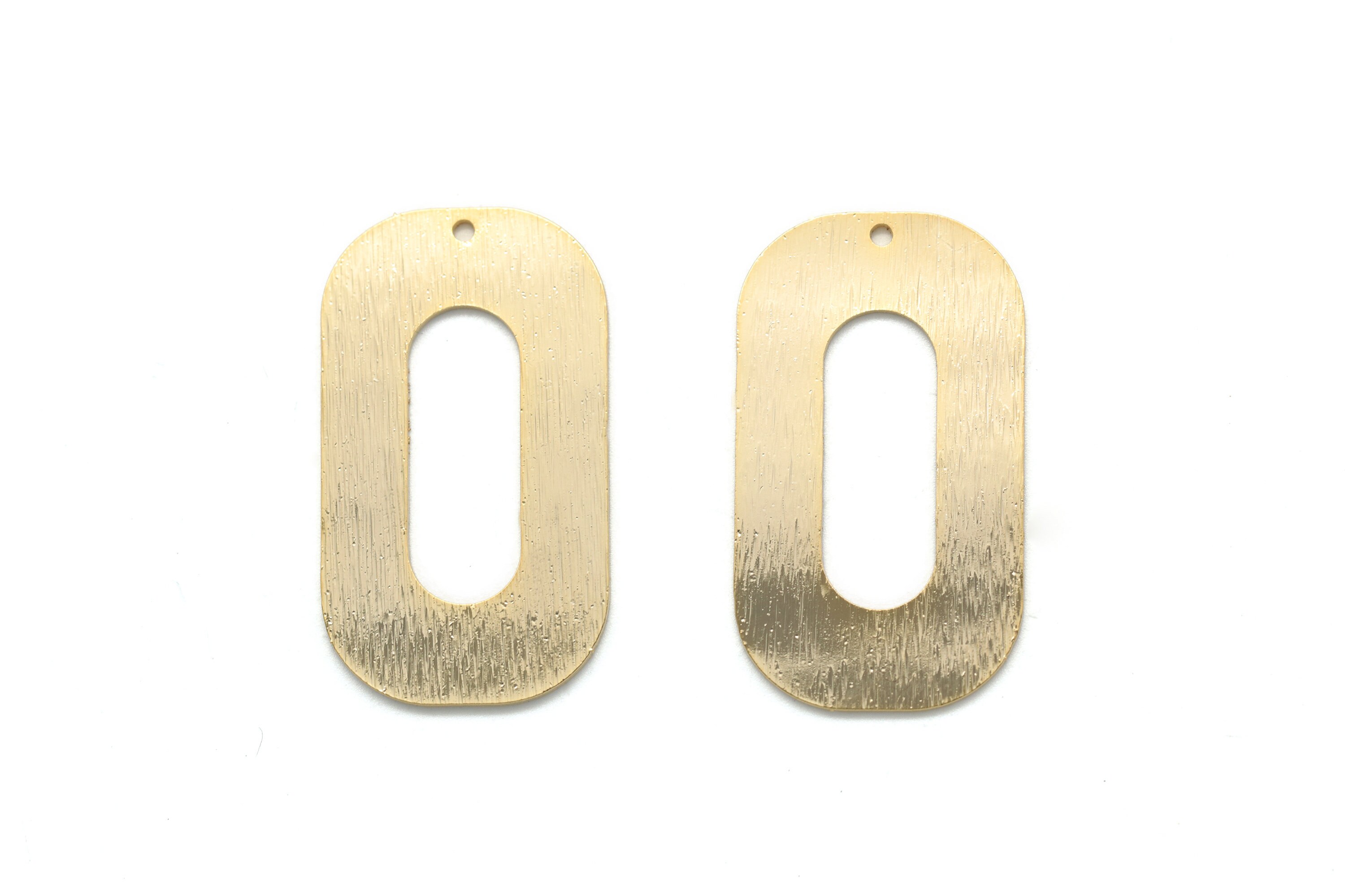 PENDANT Only, Rounded Rectangle Pendant, Scratch Effect, Q6-G2, 2 Pcs ...