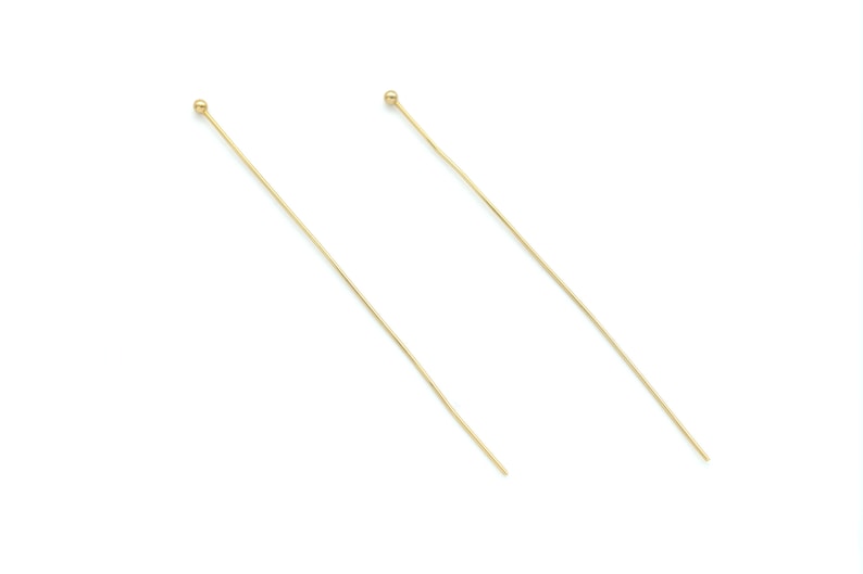 Ball Pin Ball Head Pin Gold Plated Brass 0.5x50mm Nickel - Etsy