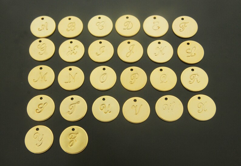 Alphabet Coin Set A2Z-G9 Nickel Free 1set 26pcs 12mm 1 | Etsy