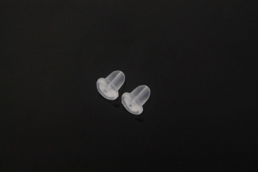Rubber Earring Backs, EBS01-03, 100 Pcs (50 Pairs), 5mm, Rubber ...