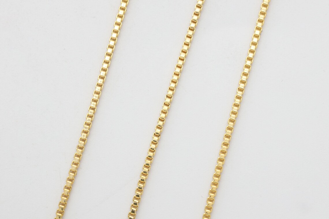 Box Chainm Nickel Free CJ25-02 1m 1.3x1.3mm 16K Gold - Etsy