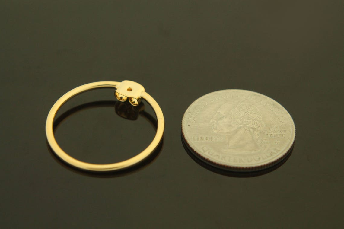 Circle Earring Backs T15-R1 Nickel Free 2 Pcs 25mm 16K | Etsy