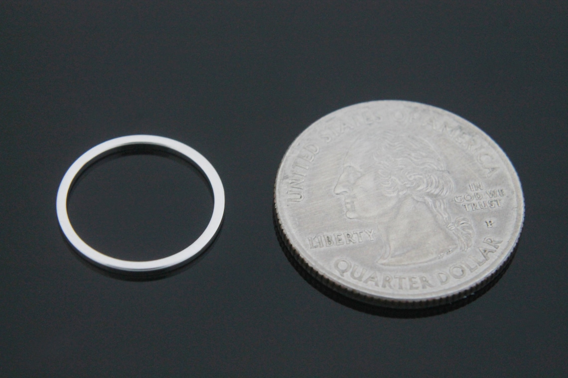 Ring Charm Nickel Free G4-R2 20 Pcs 16x1x1mm Round Ring - Etsy