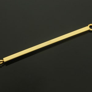 Horizontal Stick Pendant, S45-P4, 1 Piece, Nickel Free, 16K Gold Plated ...