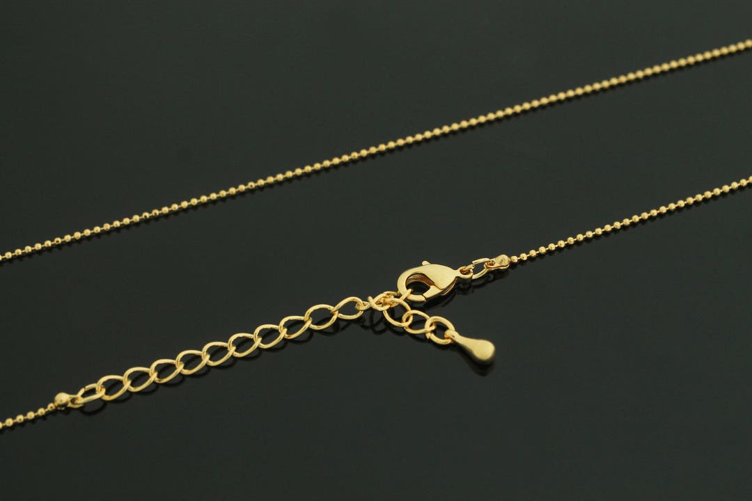 1mm Ball DC Chain Perfect for Pendants or Charms, N0401-G1, Nickel Free ...