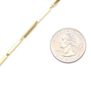 Rectangle Pipe Chain, Nickel Free, CJ12-10, 1 Meter, Pipe 12x2mm, 16K ...