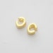 Alphabet C, AC-G11, 2 Pcs, 8x6x4mm, Hole Size 2x3mm, Capital Letter ...