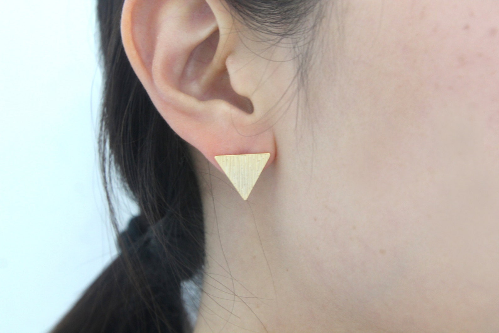 Patterned Triangle Post W/ Link Nickel Free S70-R3 2 Pcs - Etsy