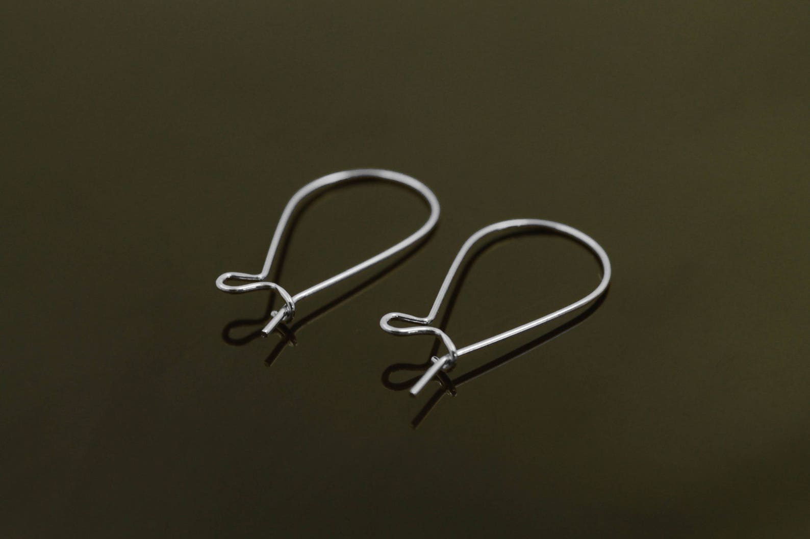 Kidney Earring Hook W/ Link L Nickel Free E7-R3 10 Pcs | Etsy