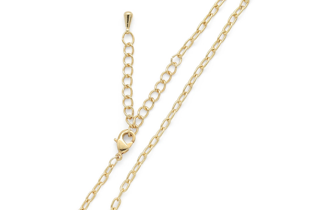 Oval Link Chain Necklace for Charm N4506-G1 1 Piece 43cm - Etsy