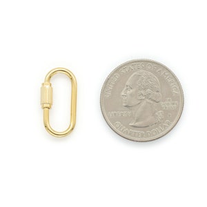 Plain Oval Screw Clasp Lock, Q13-G20, 2 Pcs, 21x11mm, 16K Gold Plated ...