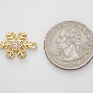 Snow Flake Connector With Cubic, Y2-G3, 2 Pcs, 20.1x13.5mm, 1.9mm Thick ...